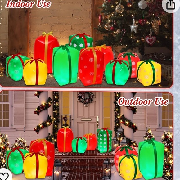 Holiday | Poen 1 Pack Christmas Inflatables Decor 12 Inch 20 Inch Light ...